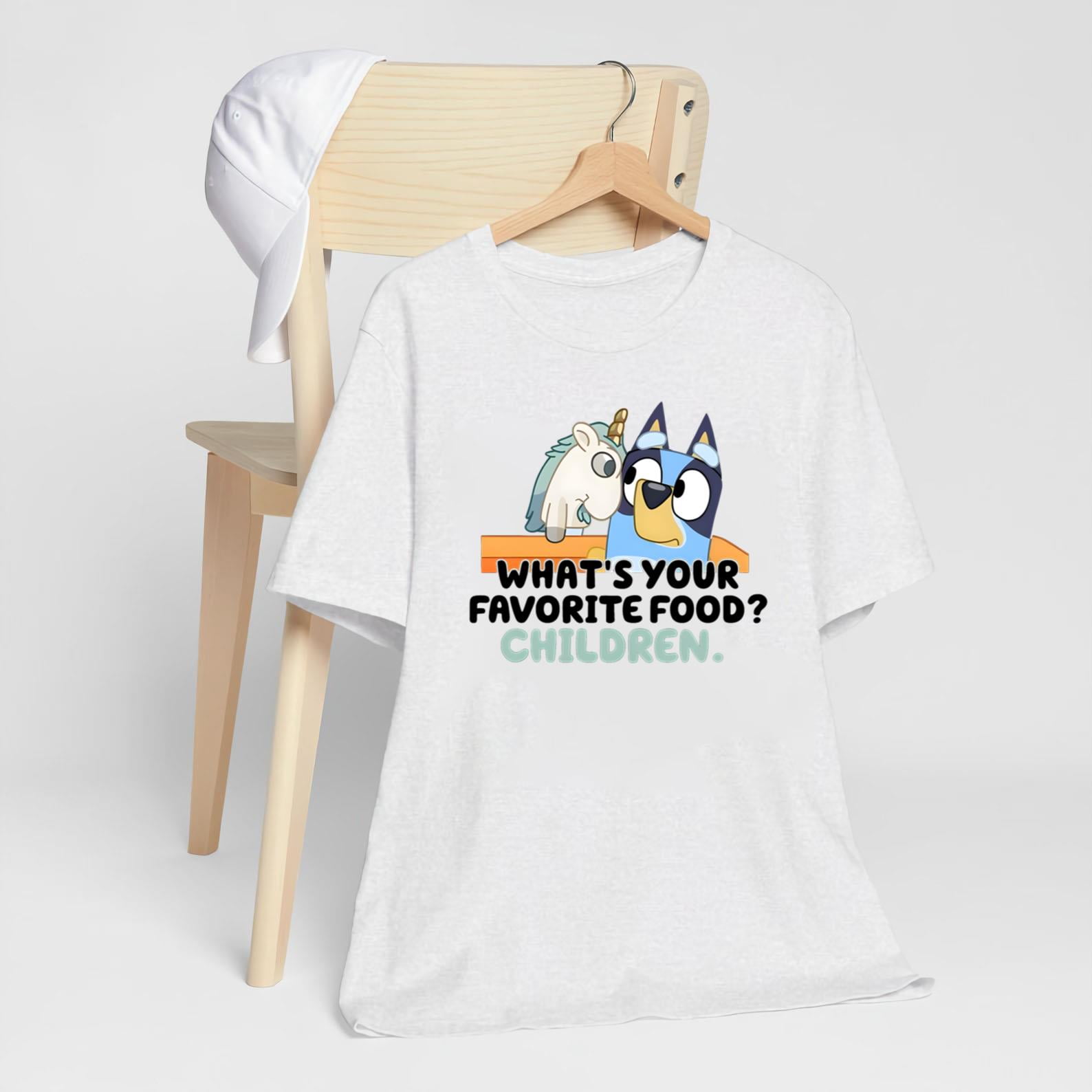 Bluey and Unicorse What’s Your Favorite Food T-Shirt Up To 4XL-TH56672 - Walmart.com