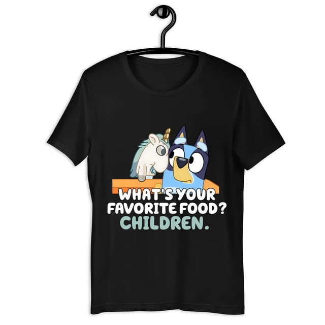 Bluey and Unicorse What’s Your Favorite Food T-Shirt - Walmart.com