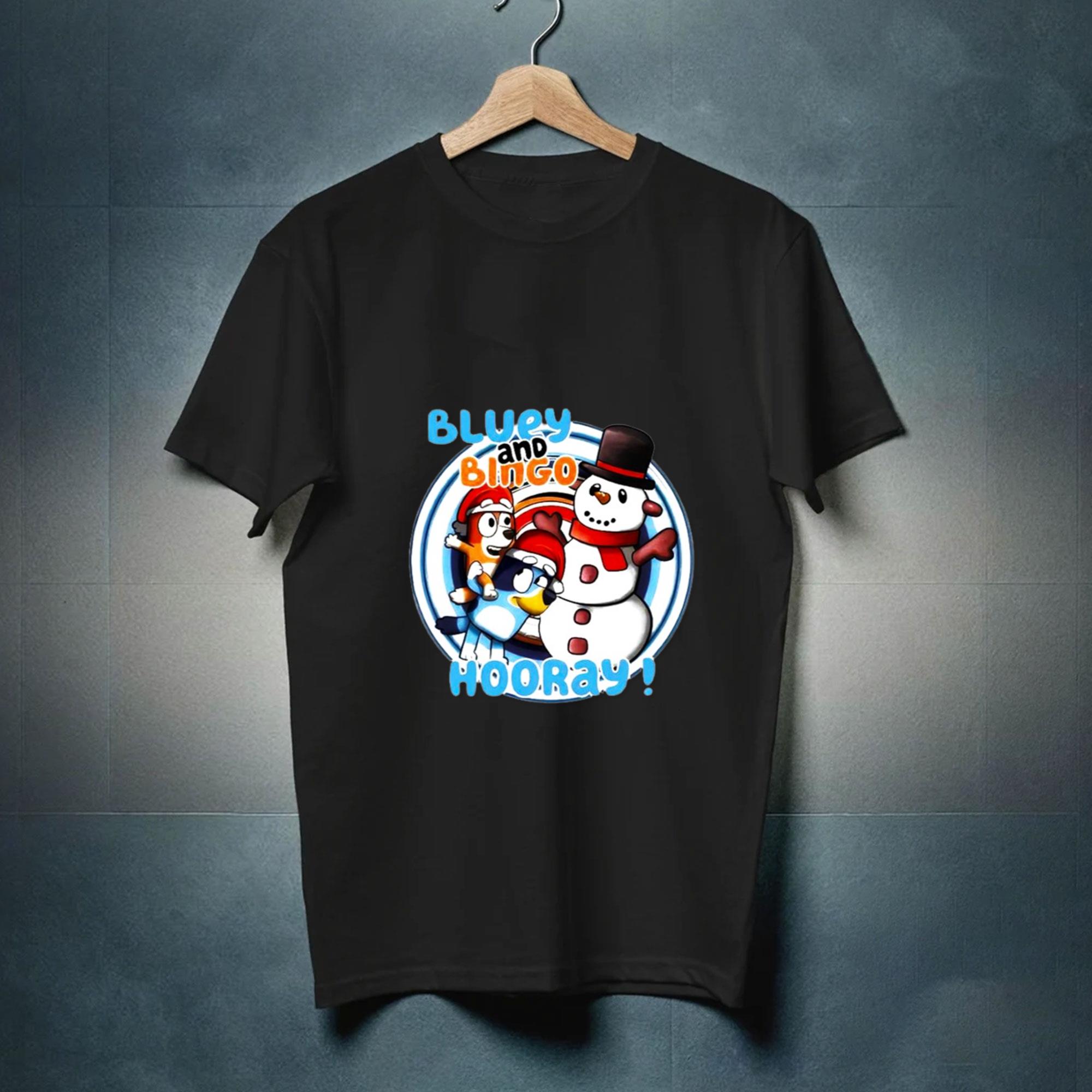 Bluey and bingo hooray Christmas shirt-removebg-preview - Walmart.com