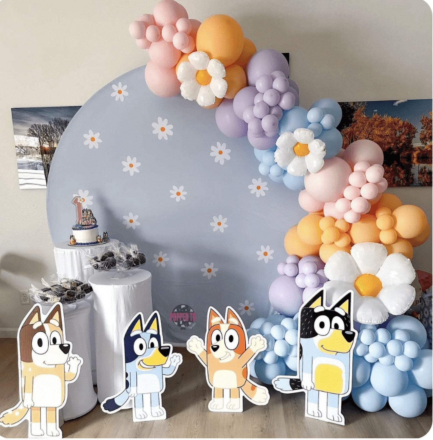 Bluey balloon arch Balloon kit/ Pastel Colors/ party decoration daisy ...