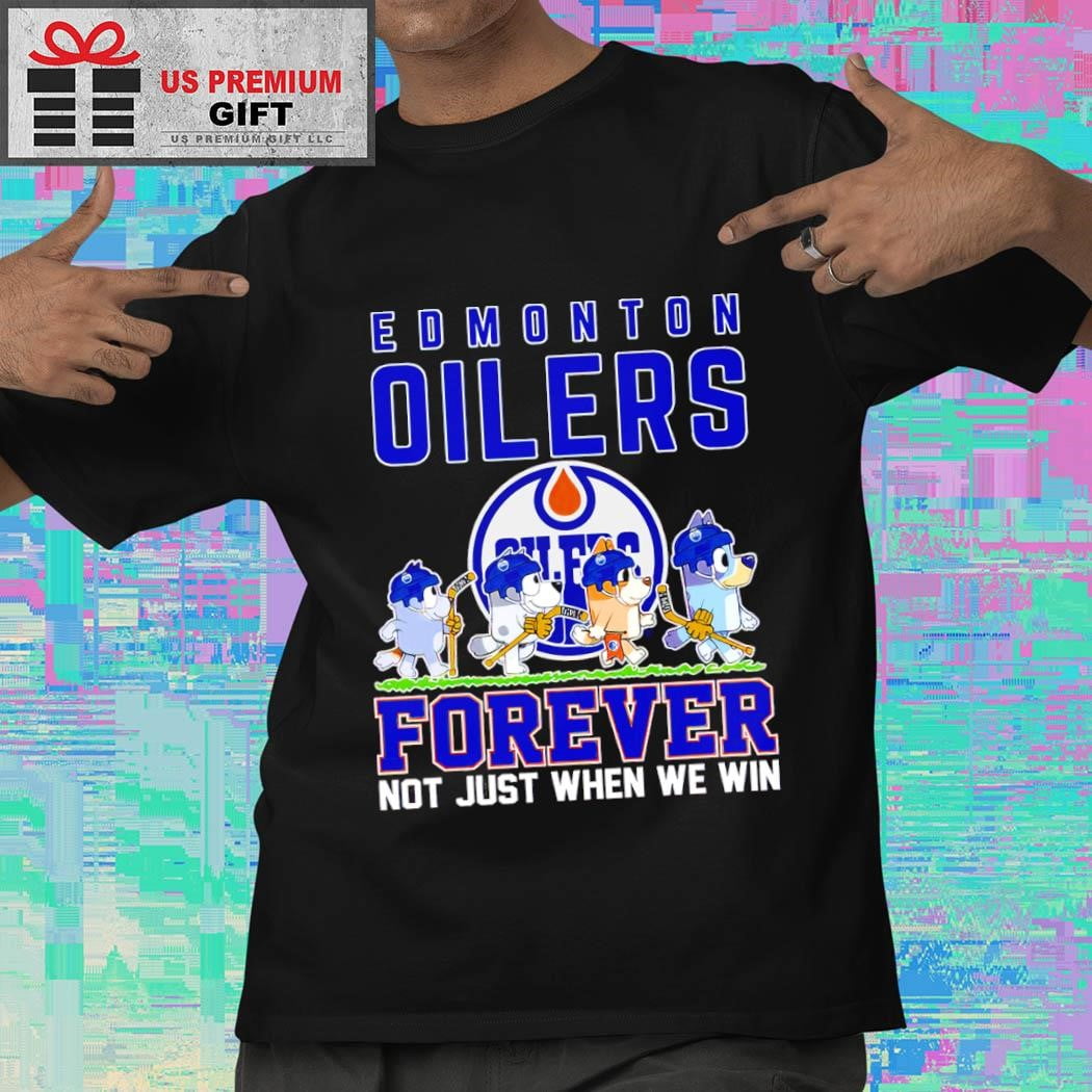 Bluey fan Edmonton forever not just when we win shirt ,Lime Color,Size ...