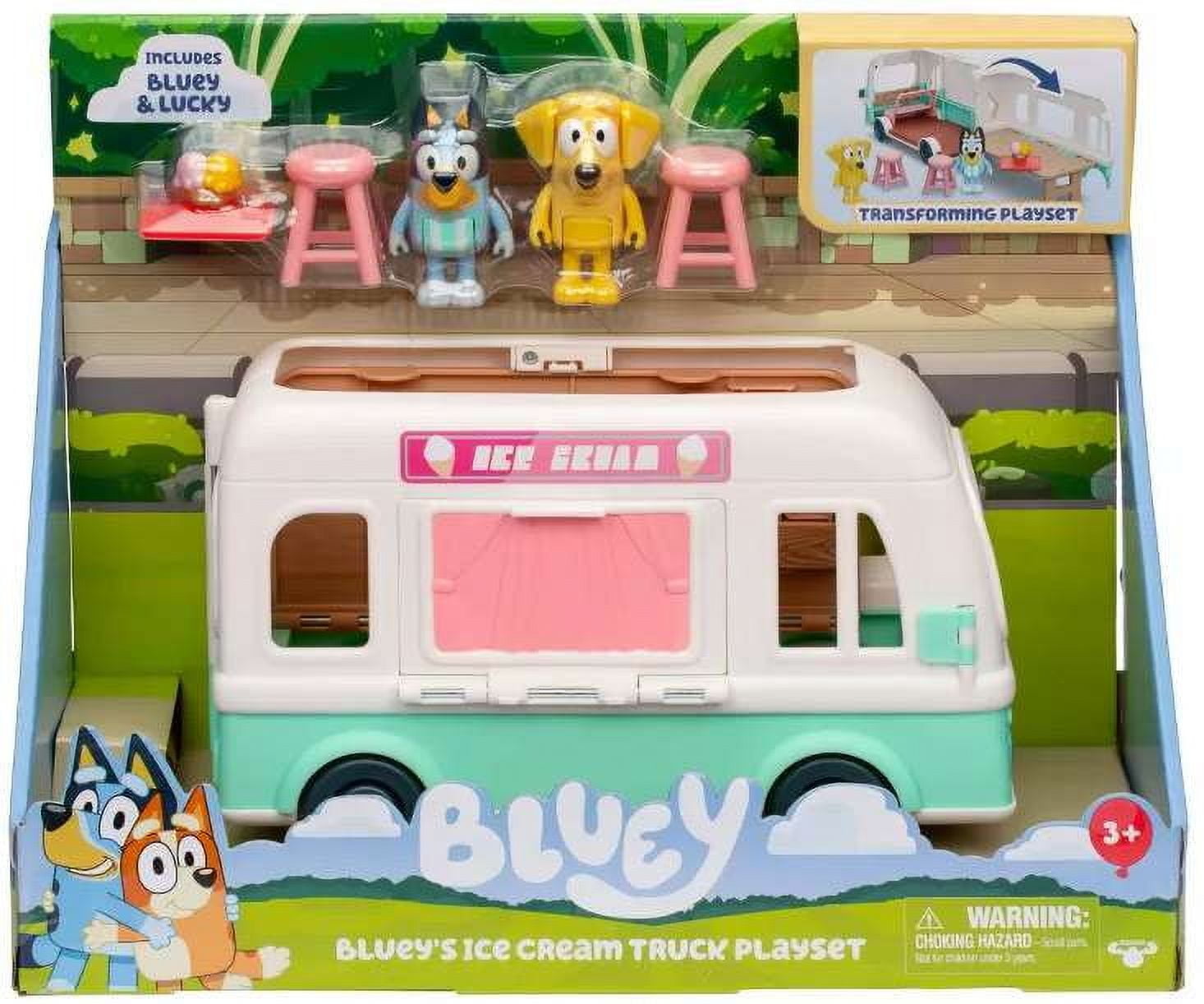 Bluey's Ice Cream Truck Transforming Playset - Walmart.com