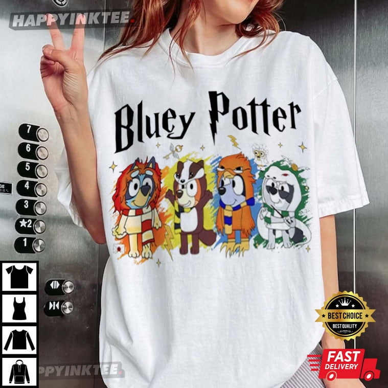 Bluey x Harry Potter Hogwarts Wizard School T-Shirt - Walmart.com