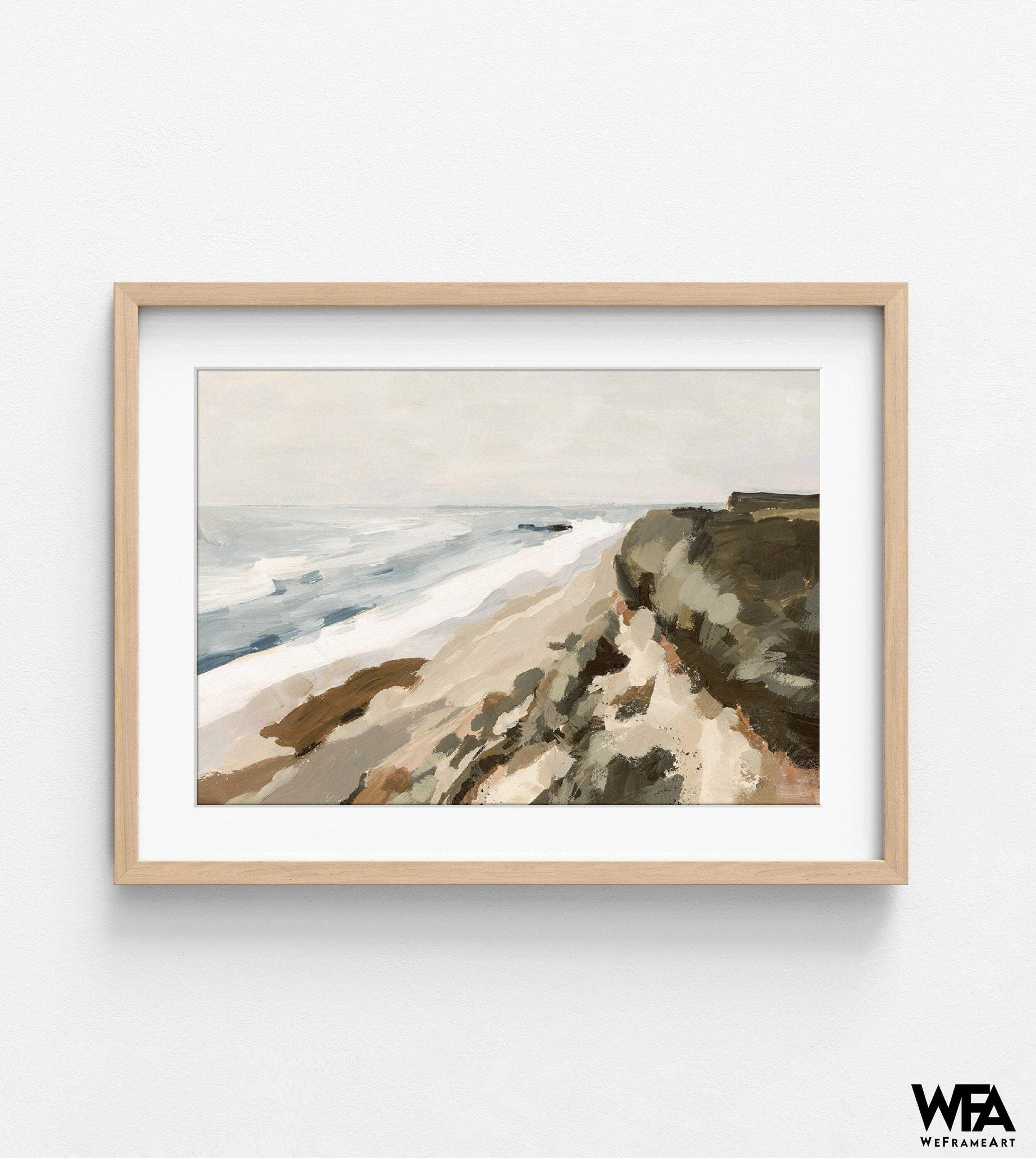 Bluff Bay I by Victoria Barnes, Coast Painting Print, Framed Bay Print ...