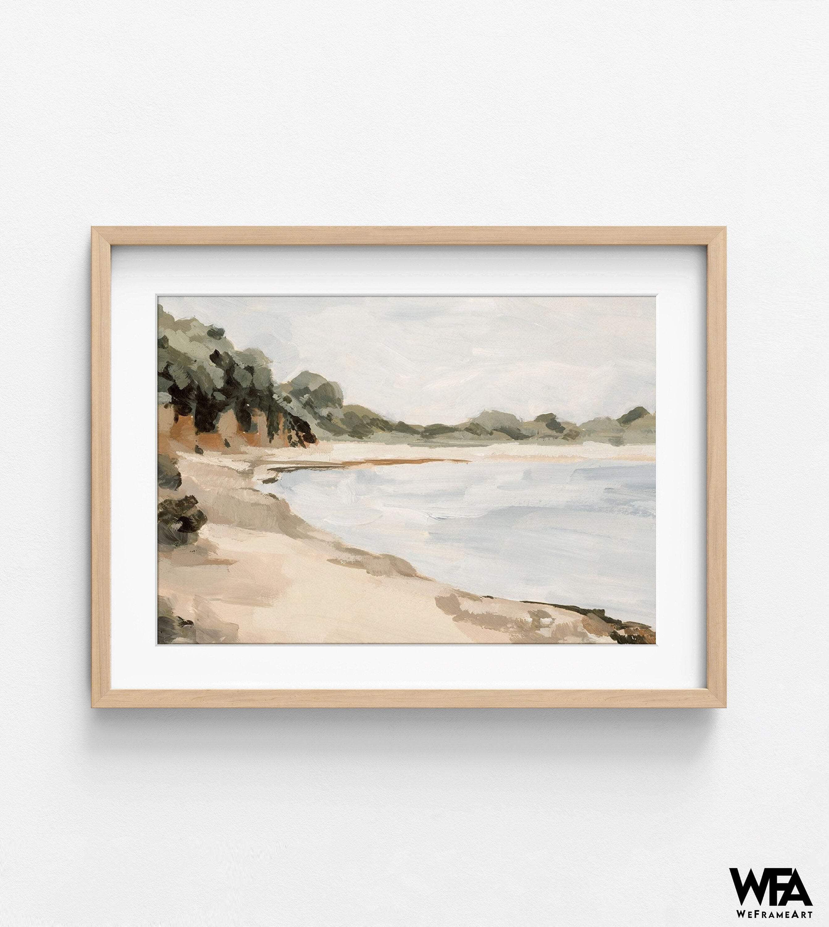 Bluff Bay II by Victoria Barnes, Framed Seaside Wall Art, Bay Painting ...