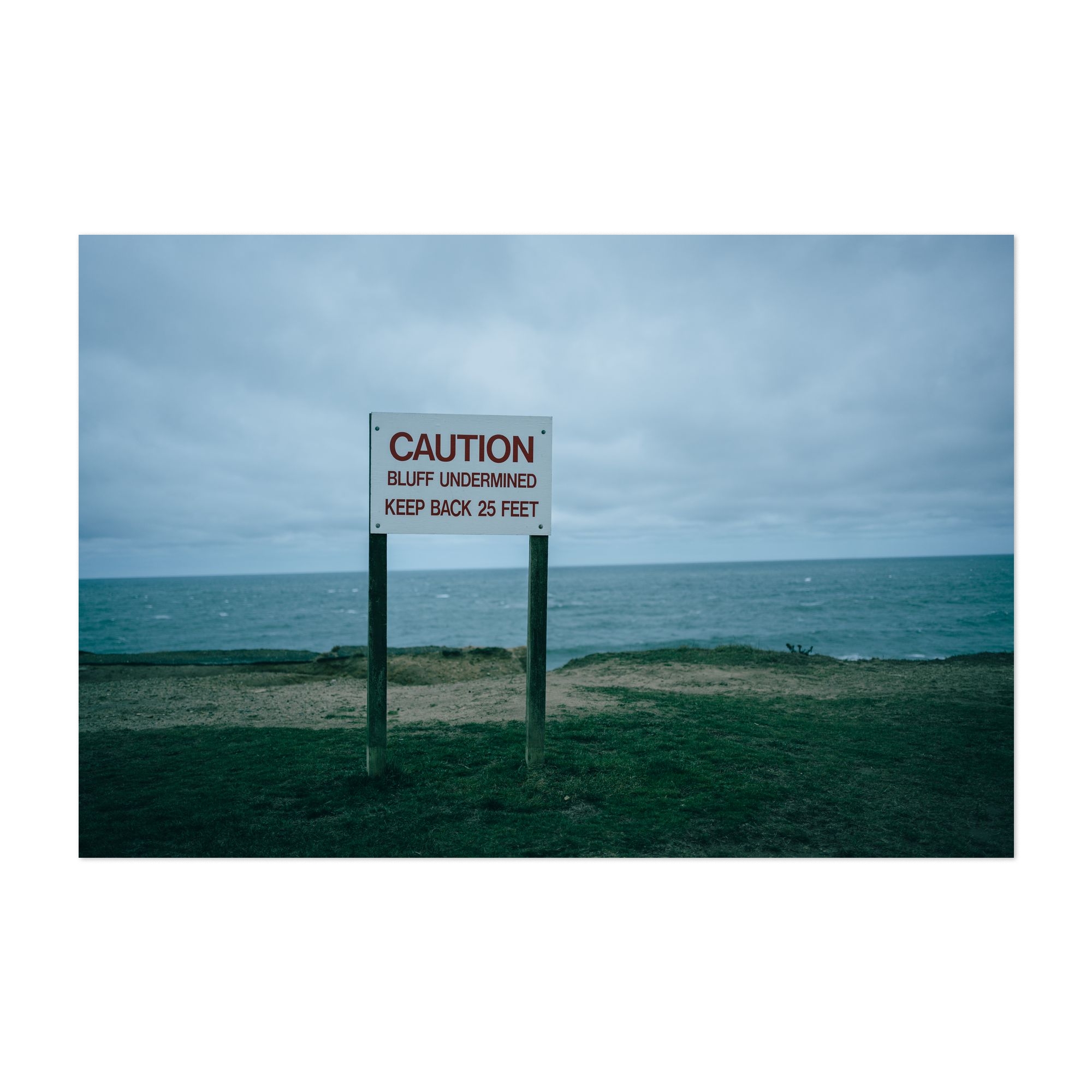 Bluff Undermined - Montauk New York Photography Unframed Wall Art Print ...