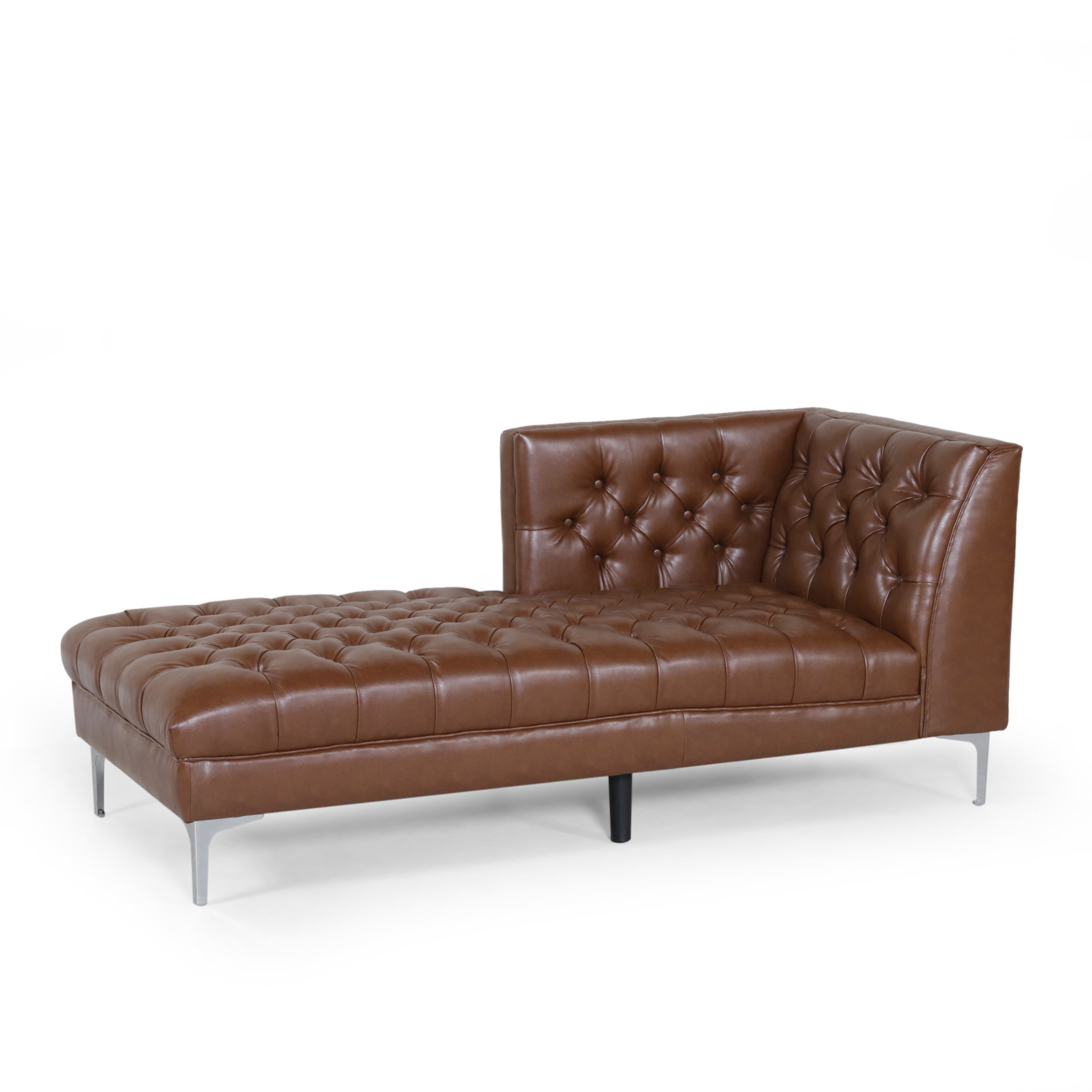 Bluffton Contemporary Tufted One Armed Chaise Lounge - Walmart.com