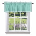 Bluish Green Abstract Art Valances for Windows, Geometric Greek Key ...