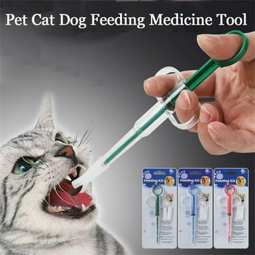 DEKEones 2 Count Cat Nursing Syringe with Pet Piller Gun, Cat Tablet ...