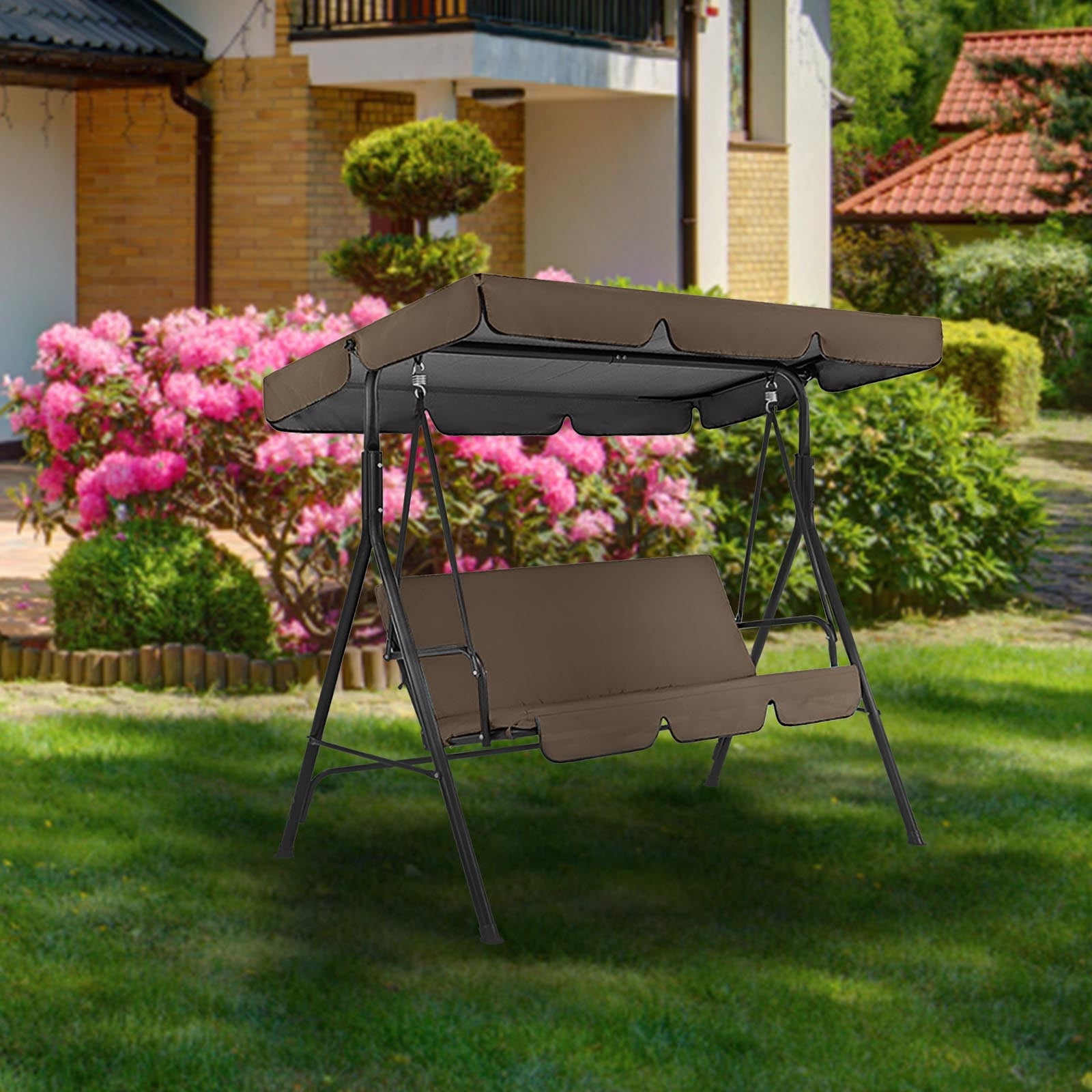 Blukids 210D Swing Canopy Replacement Cover and Swing Cushion Cover ...