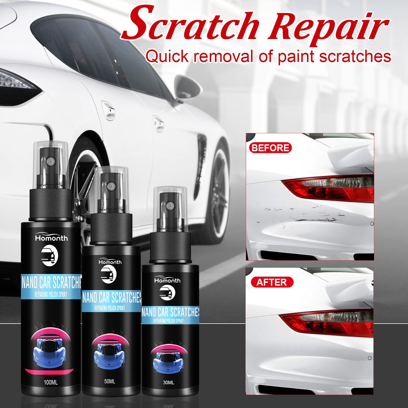 Blukids 3 in 1 High Protection Fast car Ceramic Coating Spray, Plastic ...
