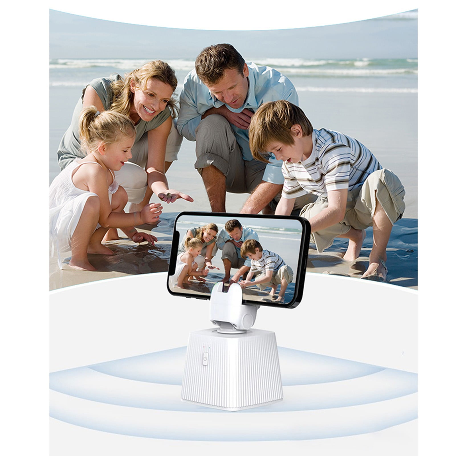 Blukids 360 Auto Face Tracking Camera Gimbal Stabilizer Selfie Stick ...