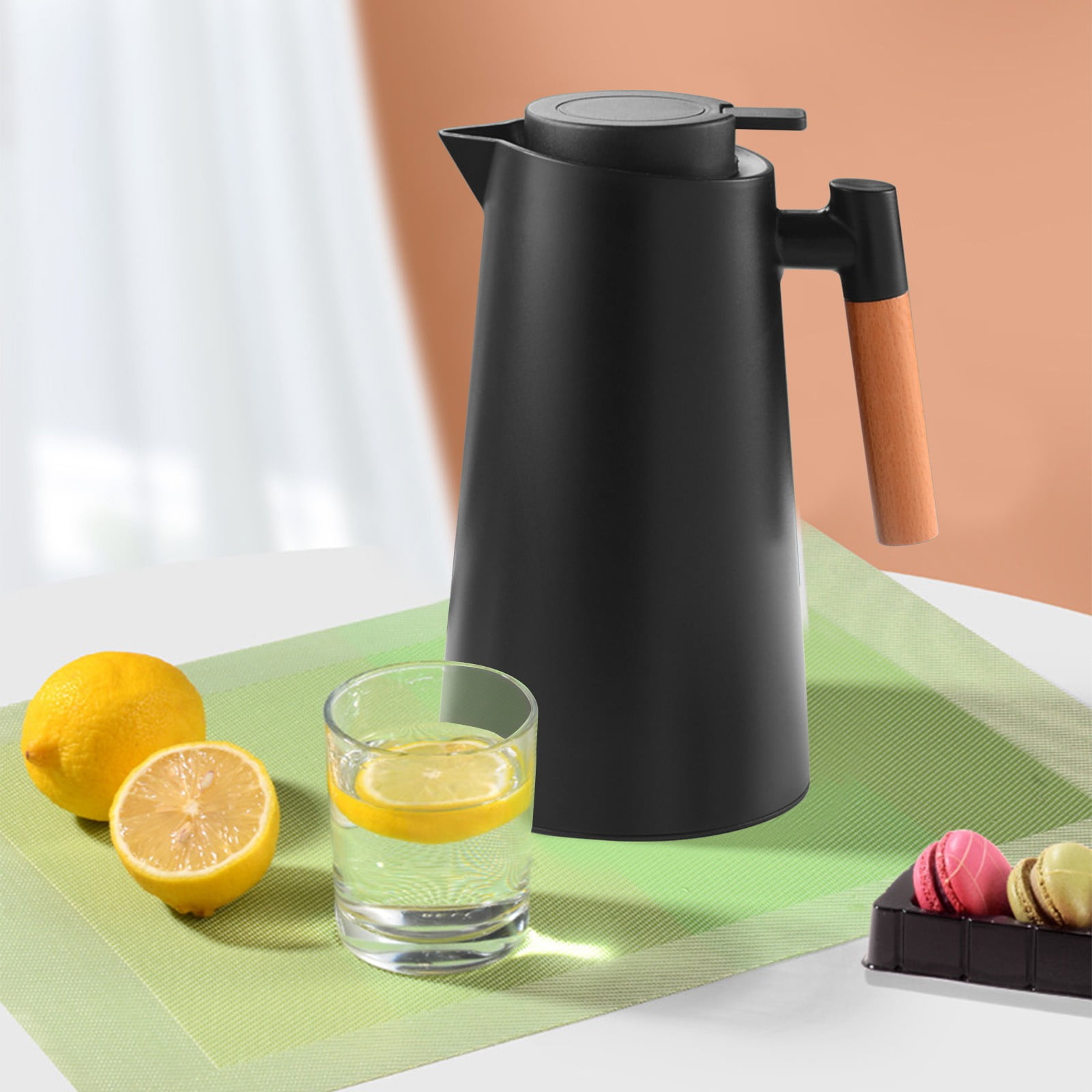Blukids 68Oz Insulated Carafe for Hot Liquids/Thermal Coffee Carafe ...