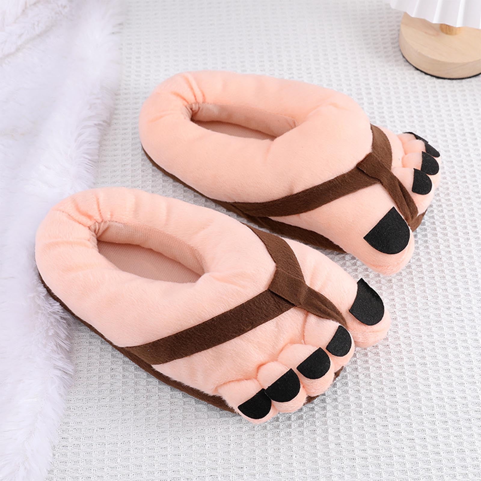 Blukids Big Toe Shoes，Cartoon Toe Shoes，Warm Soft Slippers，Male Female ...