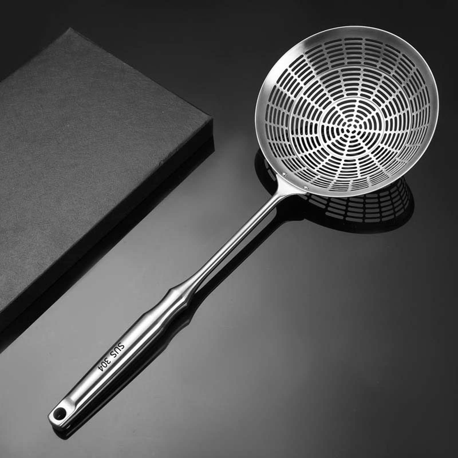 Blukids Cooking Skimmer 304 Stainless Steel Spider Strainer Handheld ...
