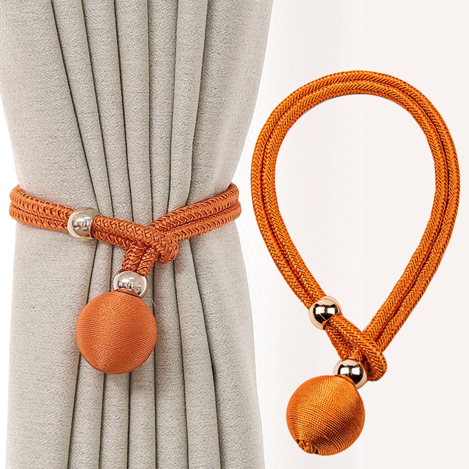 Blukids Curtain Tiebacks,Hand Knitting Cotton Curtain Holdbacks with ...