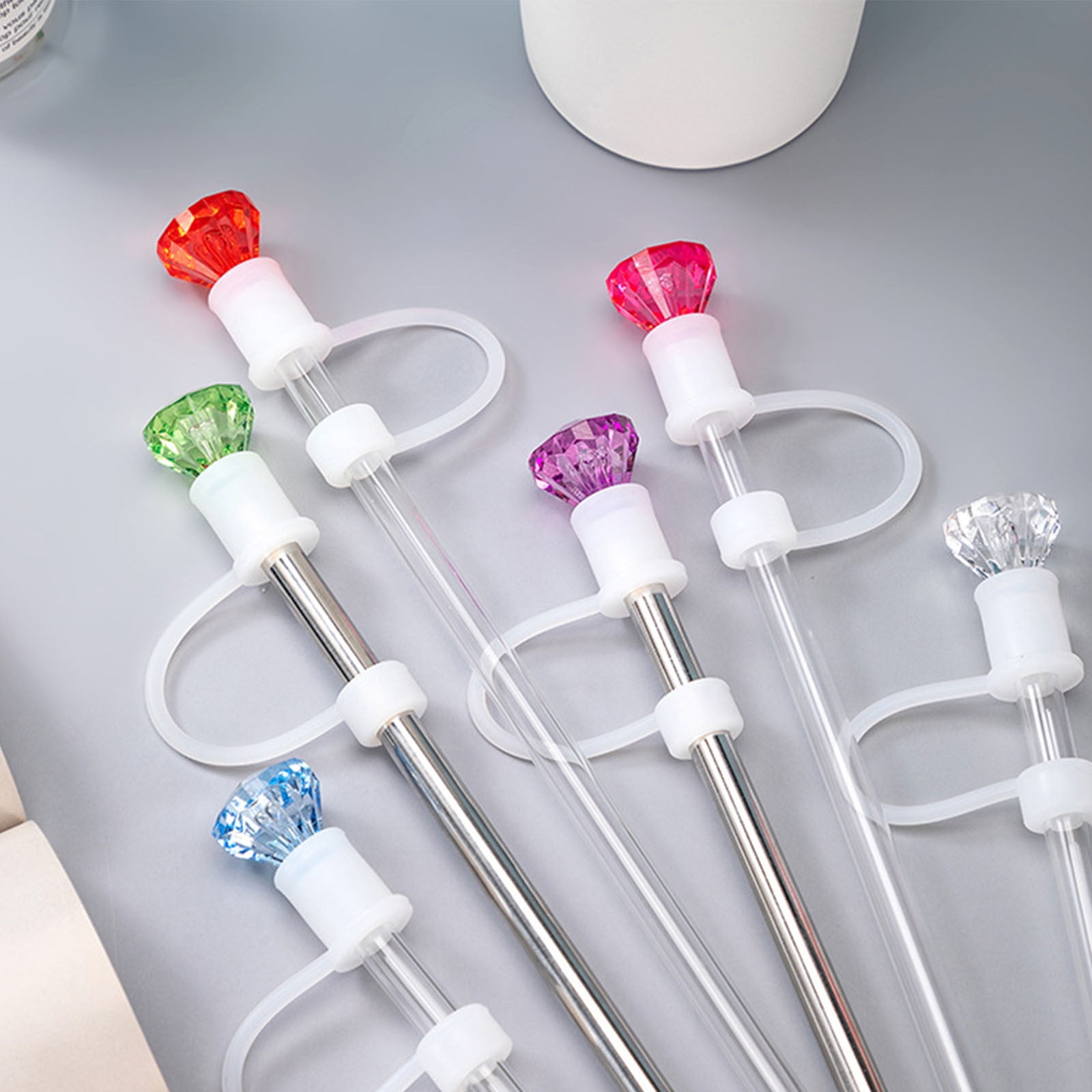 Blukids Diamond Straw Covers 10mm Straw Cover Cap for Stanley Cup ...
