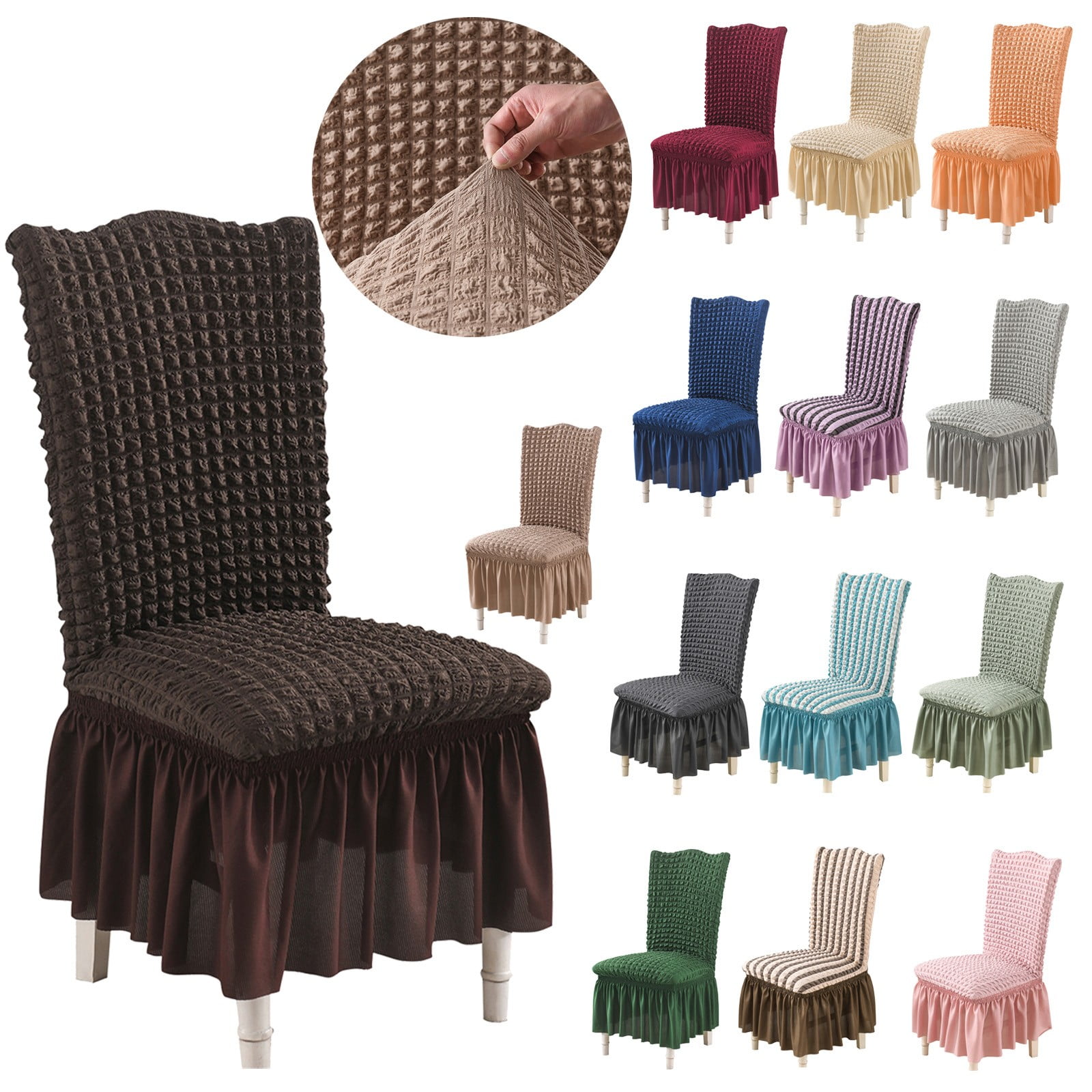 Parson Chair Covers With Skirt
