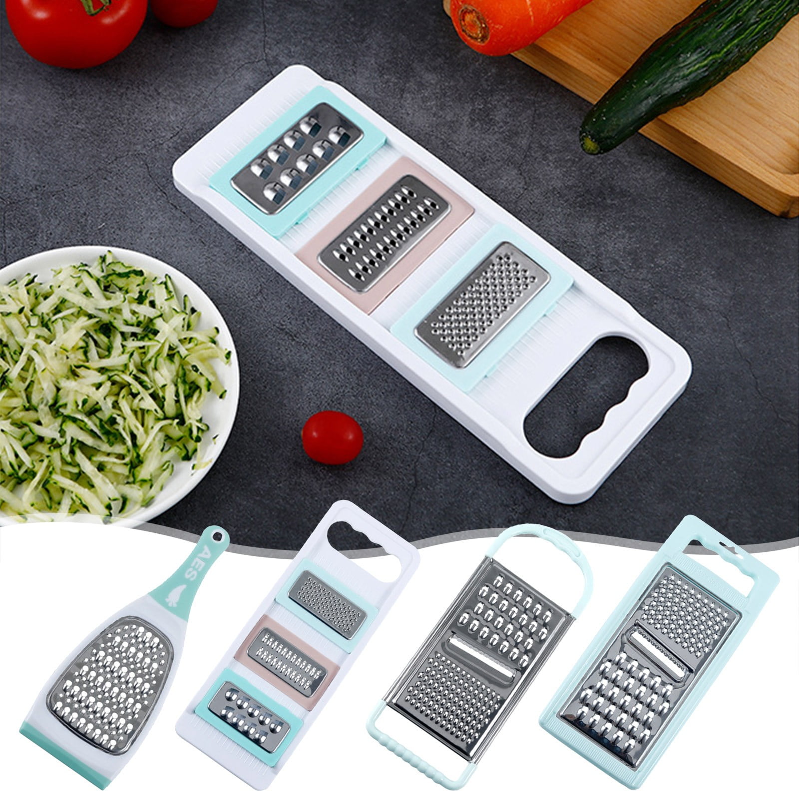 Blukids Grater Vegetable Choppers Vegetable Peeler Slicer Mandolin ...