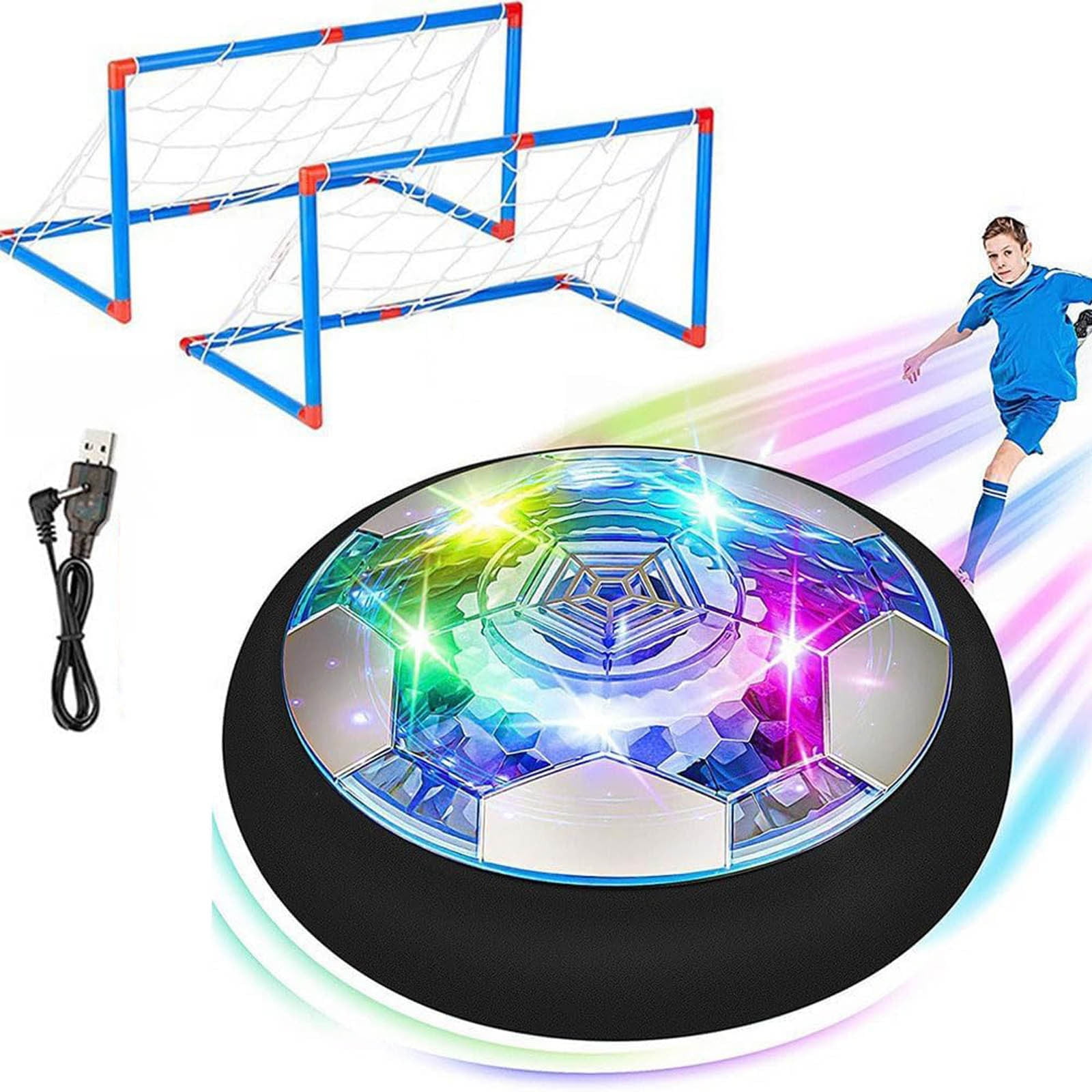 Blukids Hover Soccer Ball for Kids, 3-in-1 Air Floating Soccer Toy Set ...