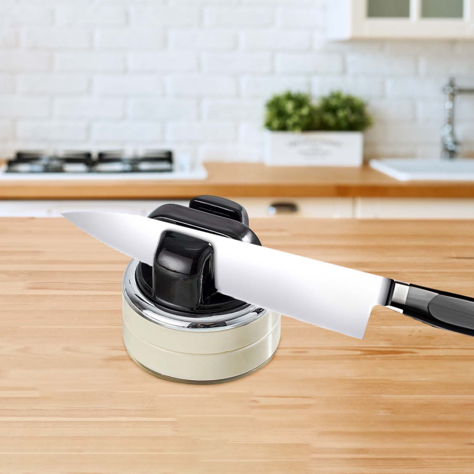 Blukids Knife Sharpener, Knife Sharpeners for Kitchen with Suction Base ...