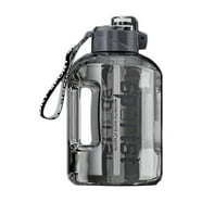 1 Gallon (128oz) Water Bottle with Time Marker, Straw, Leak Proof, BPA Free - Walmart.com