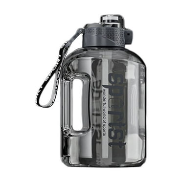 1 Gallon (128oz) Water Bottle with Time Marker, Straw, Leak Proof, BPA Free - Walmart.com