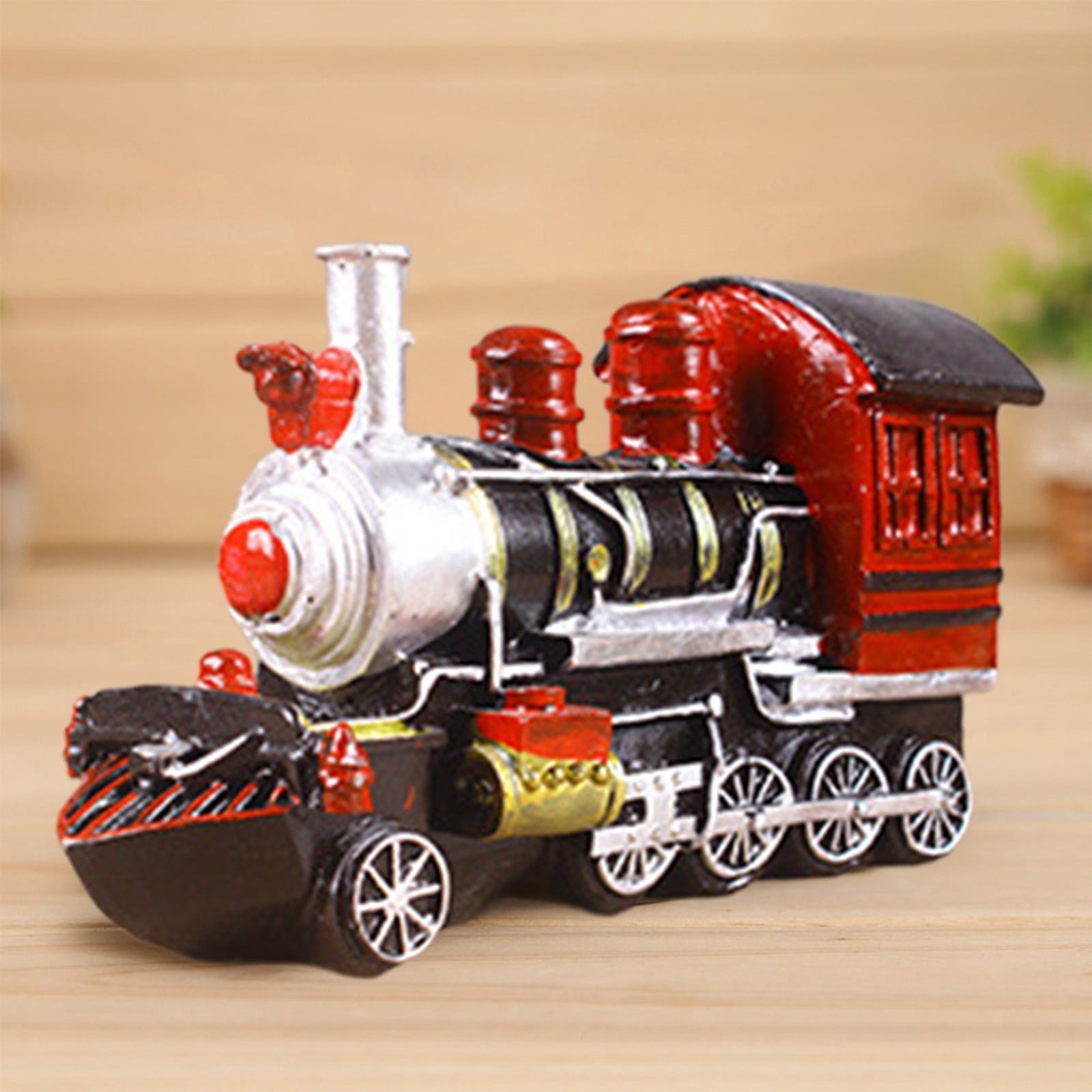 Blukids Metal Locomotive Ornament Model for Desktop Decoration ...