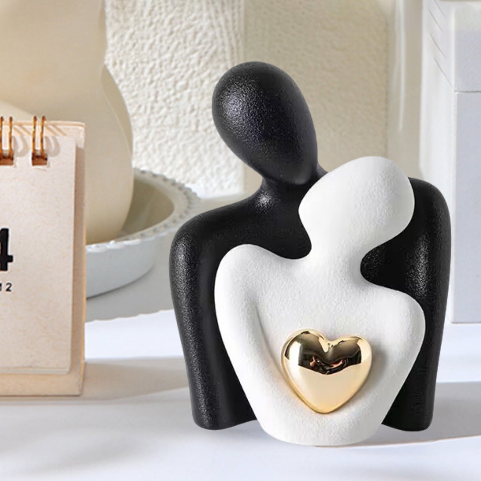Blukids Mini Couple Statue Tv Stand Decor Items, Novelty Sculpture ...