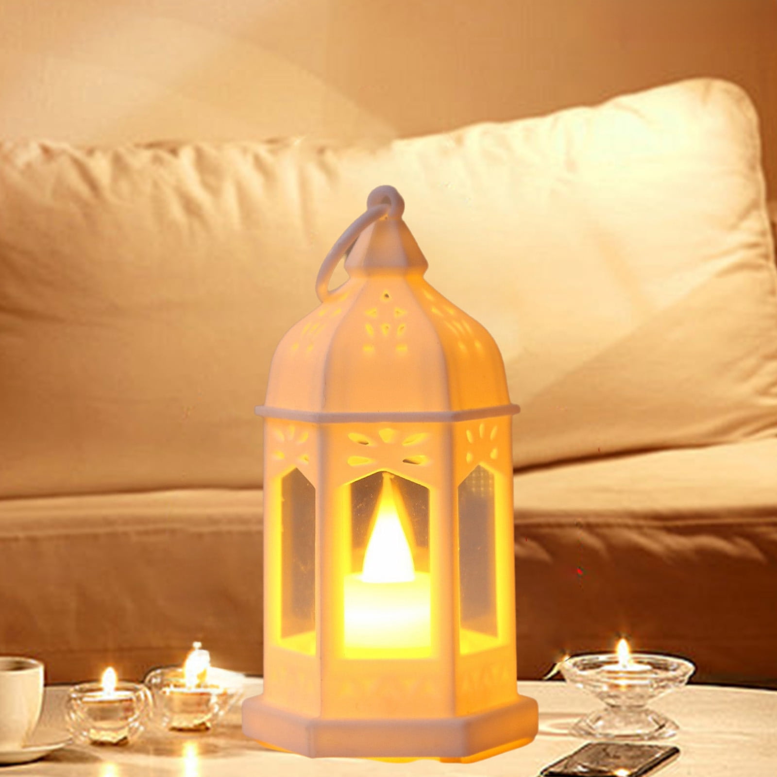 Blukids Mini Desktop Atmosphere Decoration Lamp, Hexagonal Wind Lamp ...