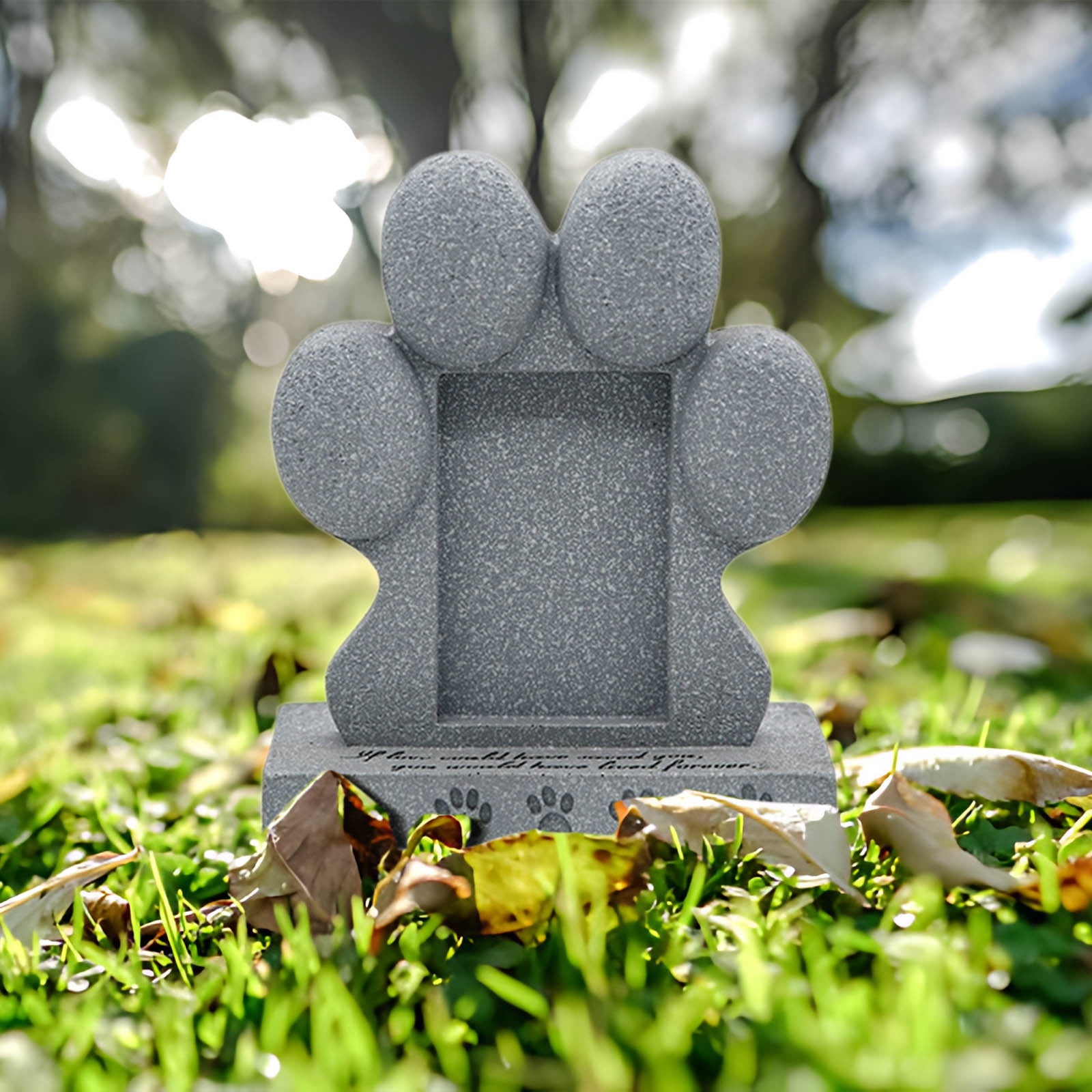 Blukids Pet Memorial Gifts - Pawprint Dog Memorial Gifts for Loss of ...