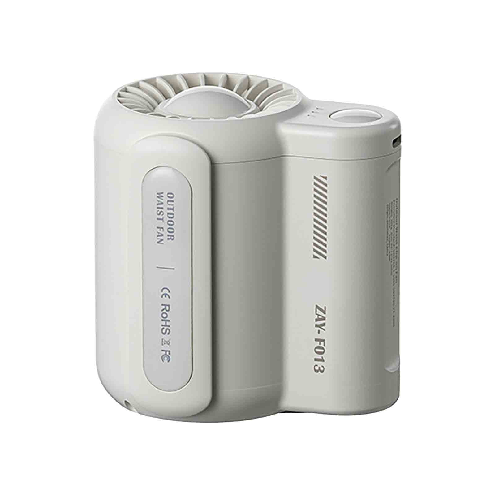 Blukids Portable Fan 4500mAh Rechargeable, Mini Waist Fan With Max 10H ...