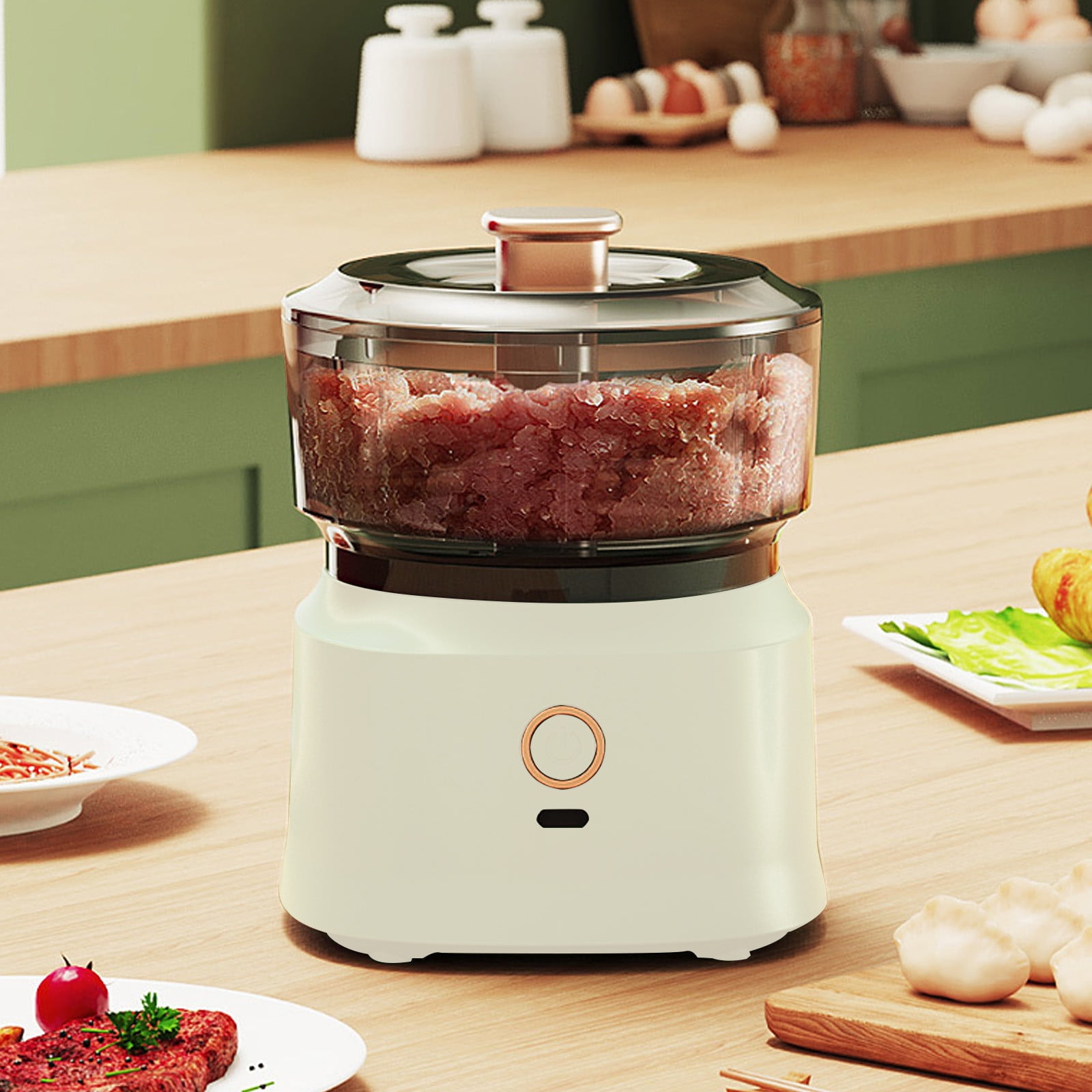 Blukids Powerful Electric Food Processor Portable USB Charge 350 ml ...