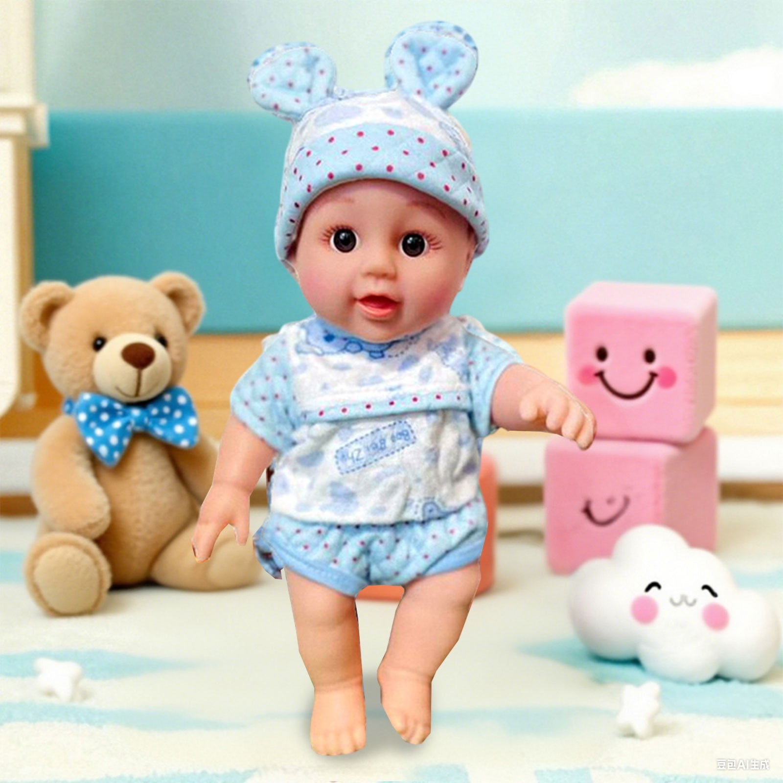 Blukids Reborn Baby Doll 11.4 Inch Realistic Weighted Vinyl Doll, Soft ...