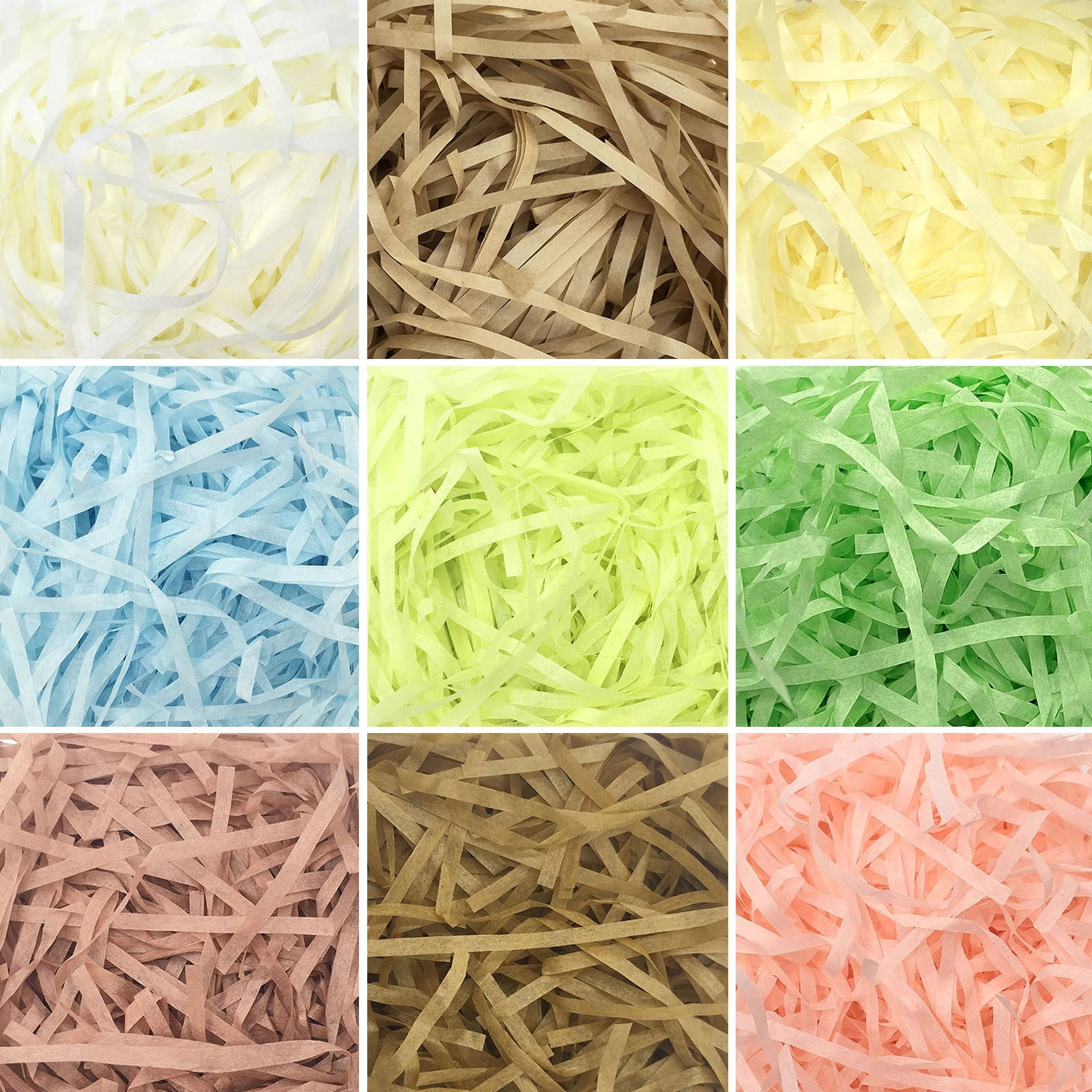 Blukids Shred Paper Filler Gift Wrap Basket Grass 100g Cut Basket ...