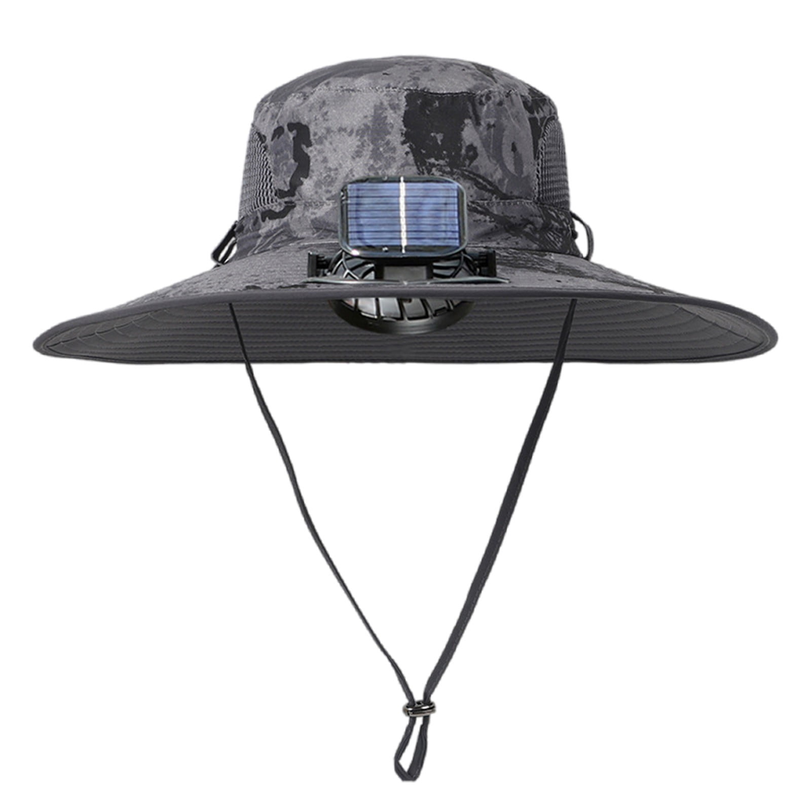 Blukids Solar Fan Outdoor Fishing Hat-Solar & USB Charging, Outdoor Sun ...