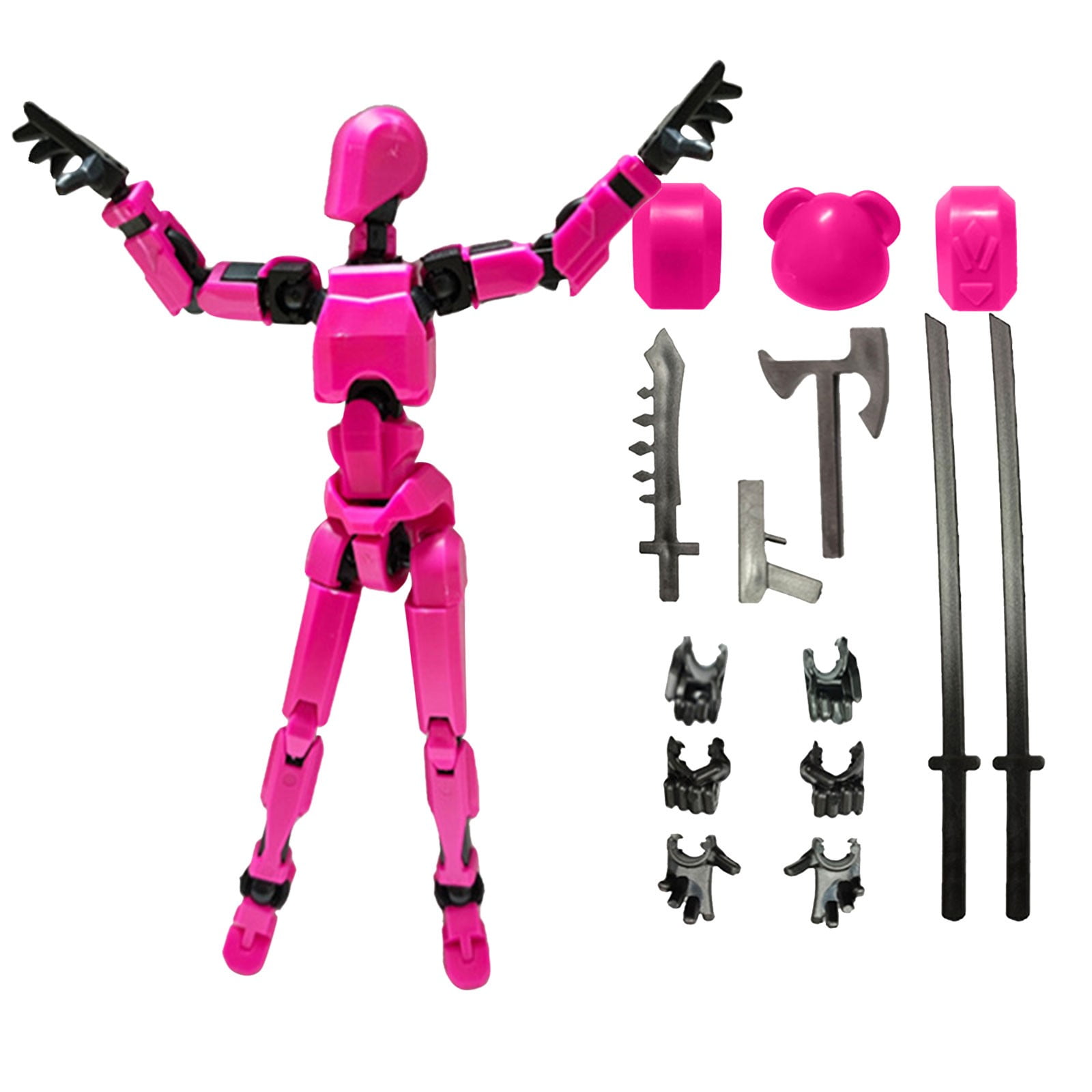Blukids T13 Action Figure with Stand, 3D Printed Dummy 13 Action Figure ...