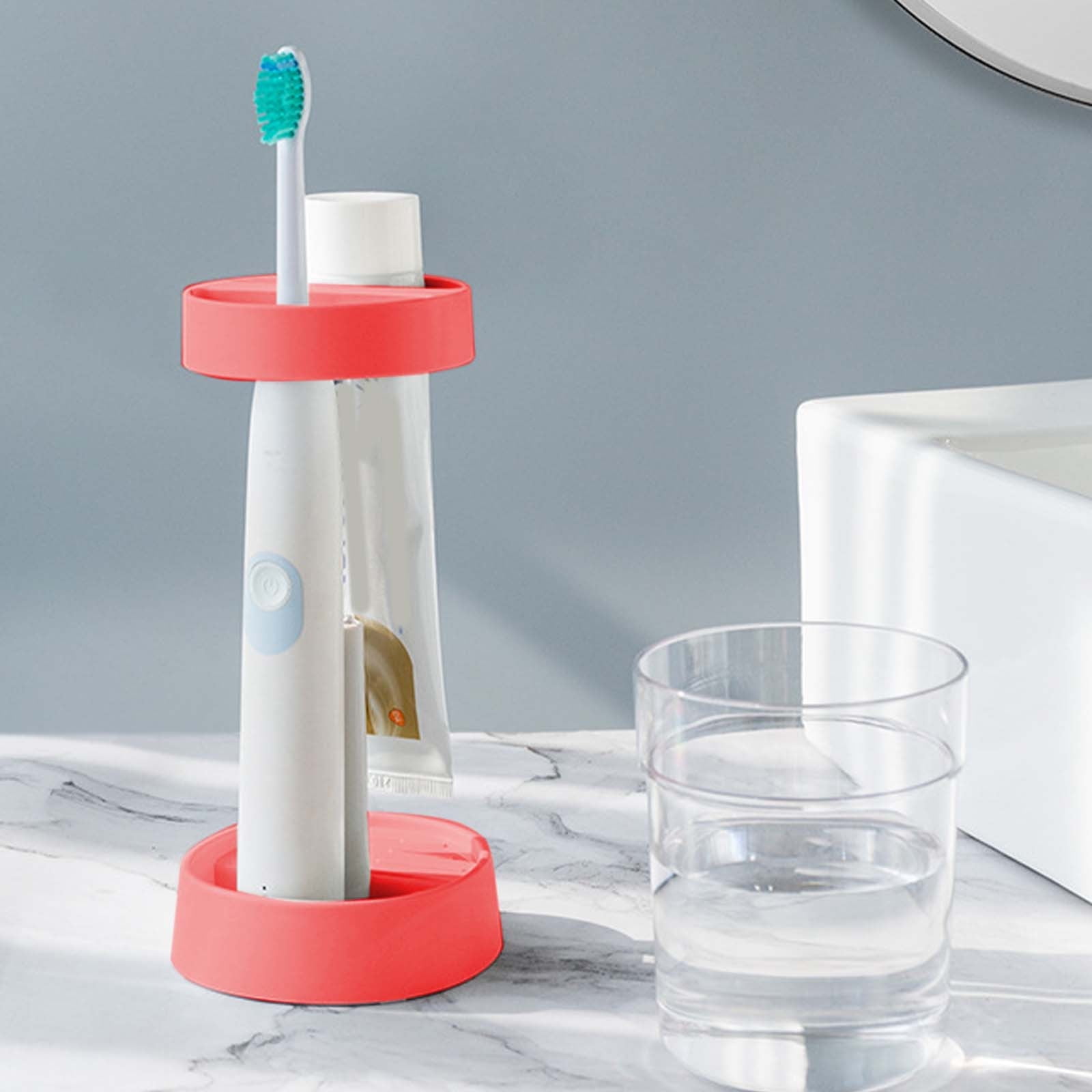 Blukids Toothbrush Holder Stand, Height Adujustable Electric Toothbrush ...