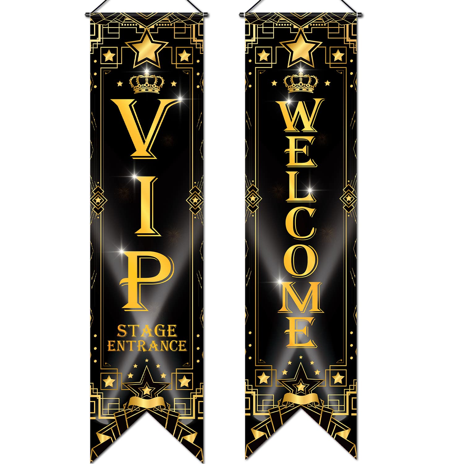 Blulu VIP Party CORNET Decorations Roaring 20s Movie Night Banner VIP ...