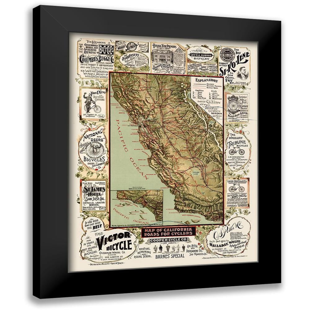 Blum 19x24 Black Modern Framed Museum Art Print Titled - California ...
