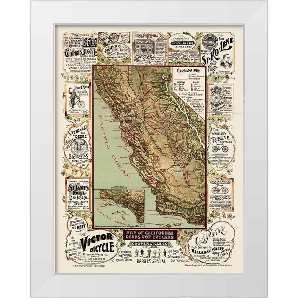 Blum 25x32 White Modern Wood Framed Museum Art Print Titled ...