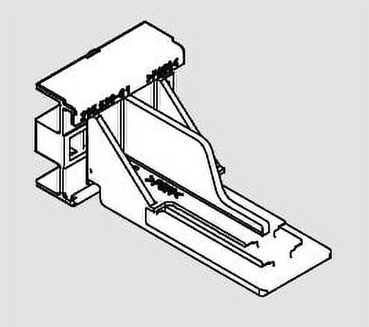 Blum 295.6400 Tandem Series Rear Socket Mounting Bracket For Face Frame ...