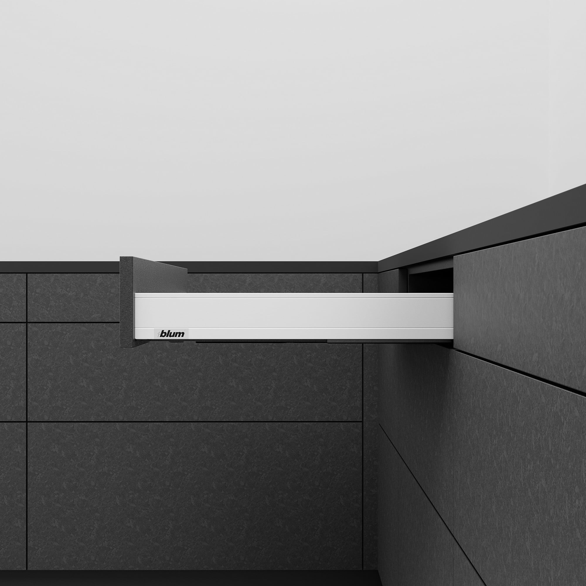 Blum 770N50s0s Legrabox 20" L X 2-5/8" H Full Extension Concealed ...