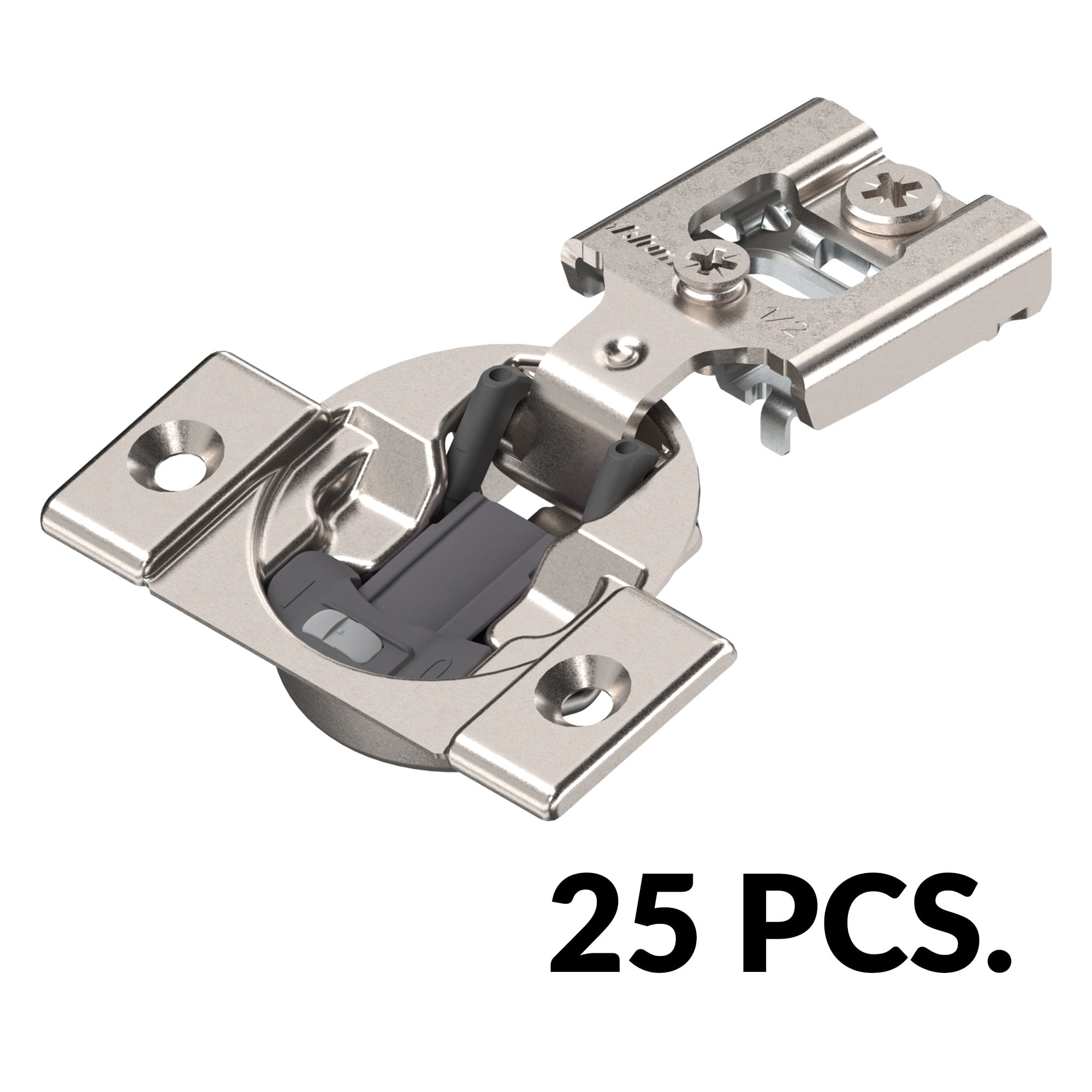 Blum COMPACT BLUMOTION Hinge (25 Pack), 1/2" Overlay, 105° Opening ...