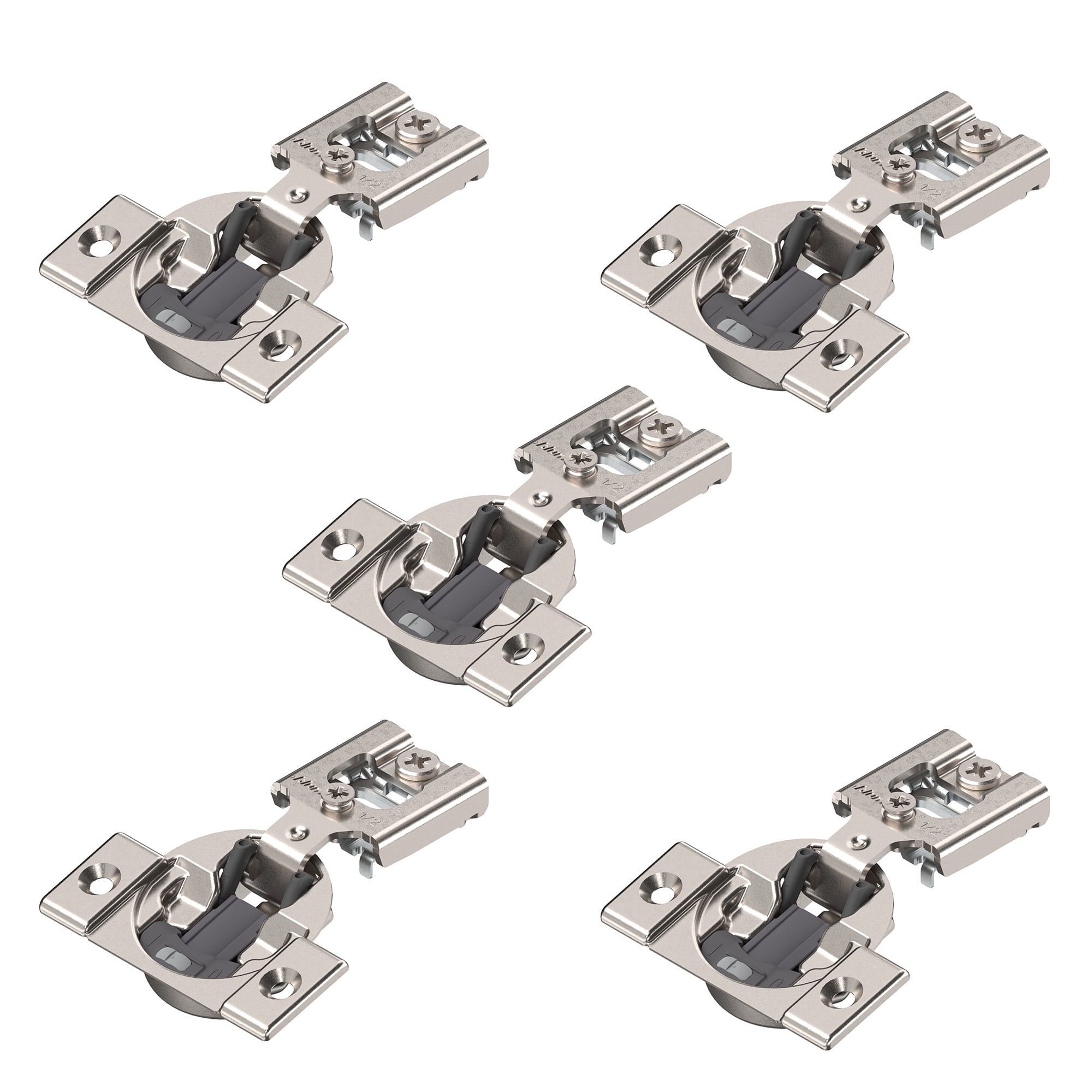 Blum COMPACT BLUMOTION Hinge (5 Pack), 1/2" Overlay, 105° Opening Angle ...