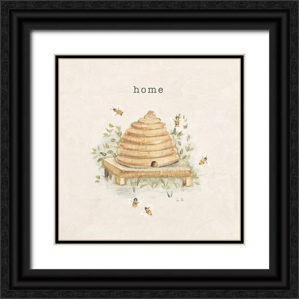 Blum, Cheri 20x20 Black Ornate Wood Framed with Double Matting Museum ...