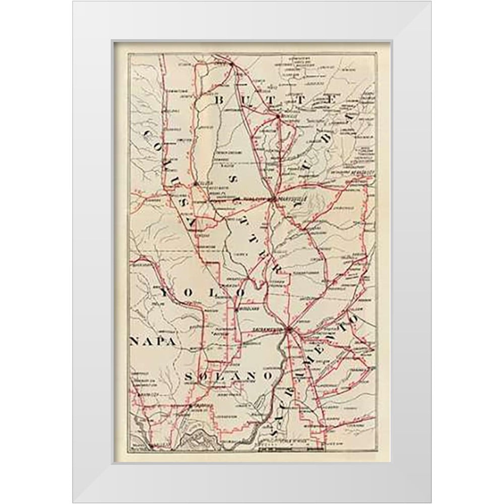 Blum, George W. 17x24 White Modern Wood Framed Museum Art Print Titled ...