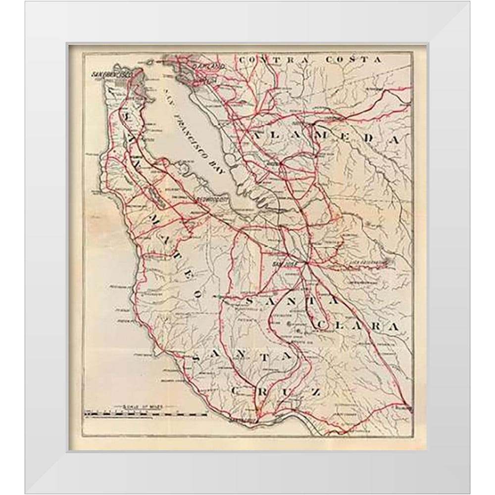 Blum, George W. 26x29 White Modern Wood Framed Museum Art Print Titled ...