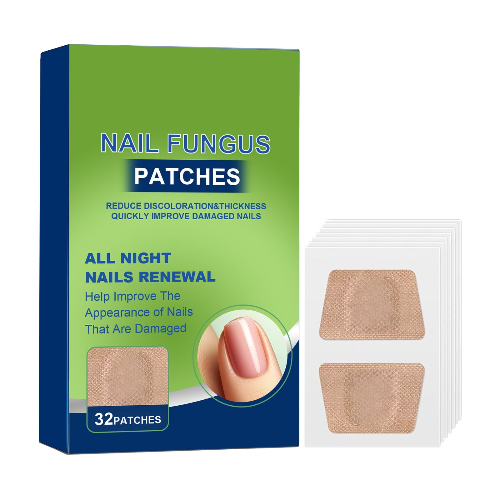 Blume Toenail Patches, Nail Repair Strips, Hand And Foot Gray Nails ...