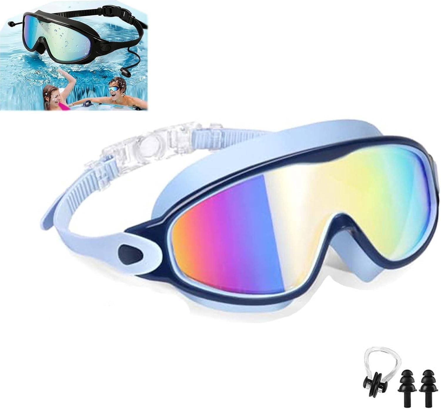 Blumi Baby Swim Goggles with HD Anti-Fog UV Protection & Leak-Resistant ...